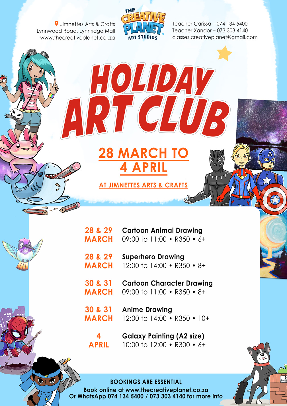 Bookings - The Creative Planet